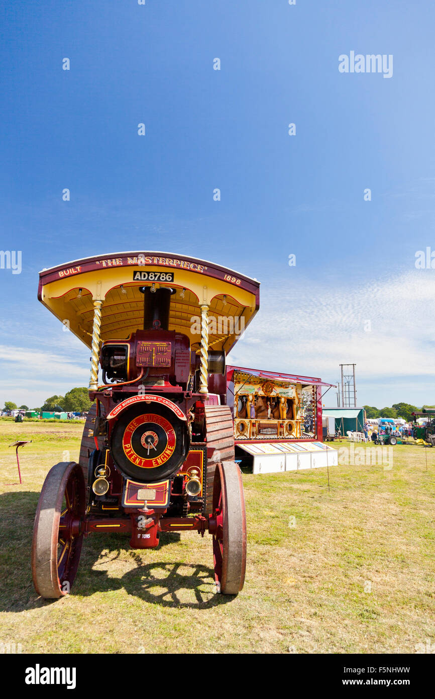 A 1898 Burrell showmans engine 'The Masterpiece' at the 2015 Norton ...