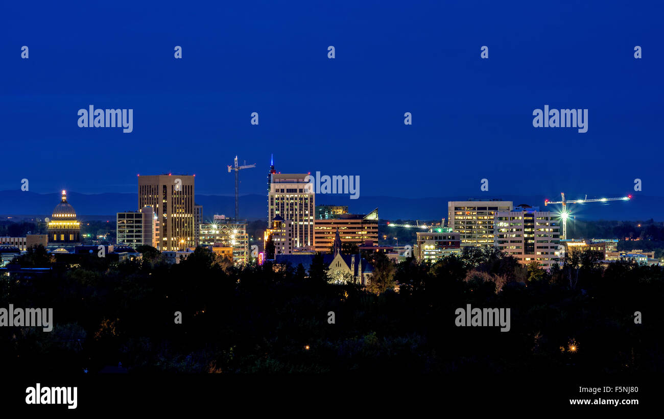 Beautiful Skyline of Boise Idaho Stock Photo - Alamy