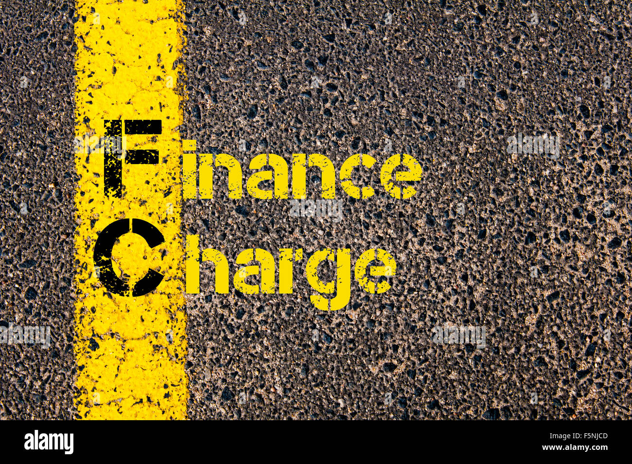 Concept image of Business Acronym FC as Finance Charge written over ...