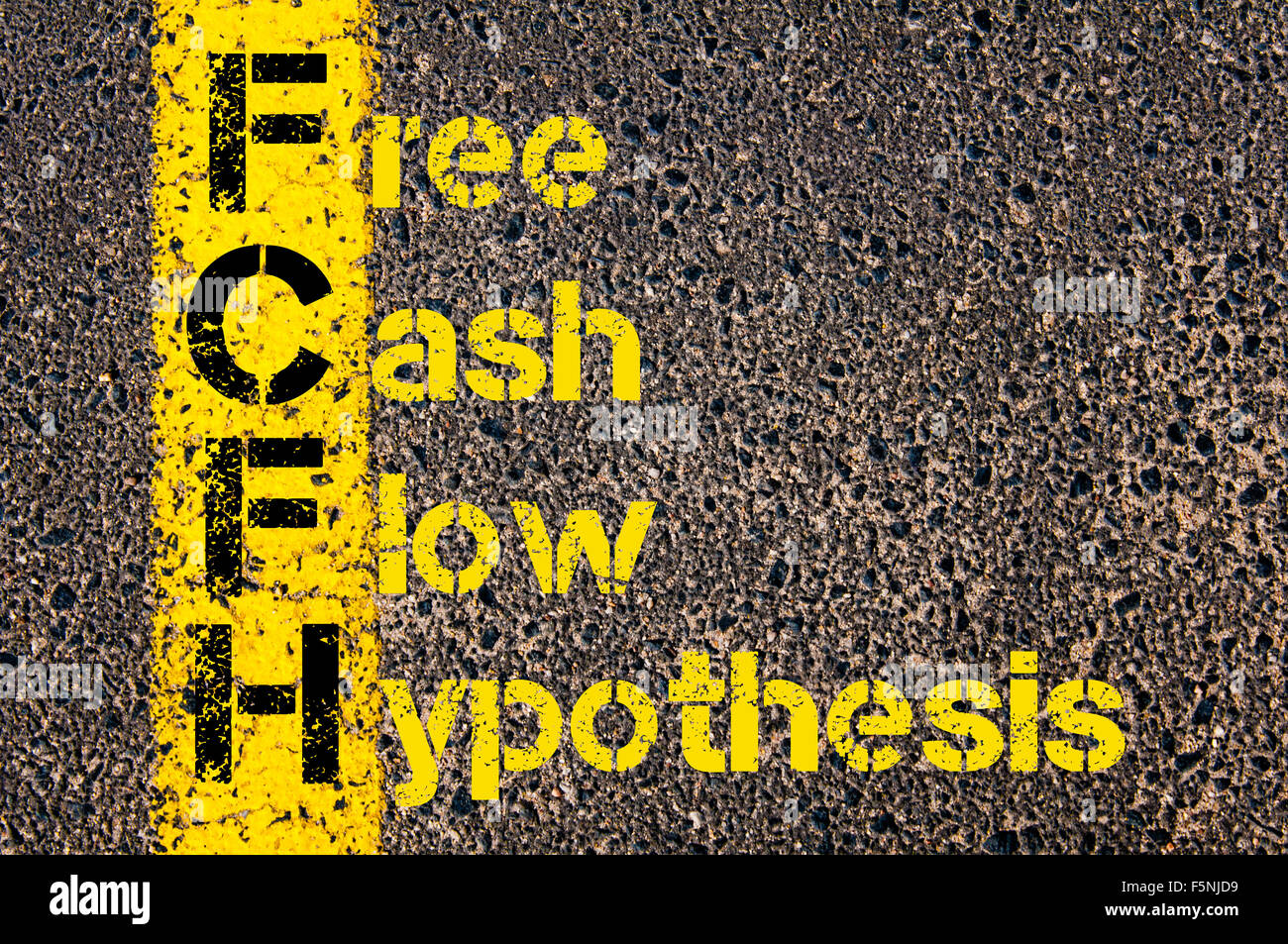 Concept image of Business Acronym FCFH as Free Cash Flow Hypothesis ...