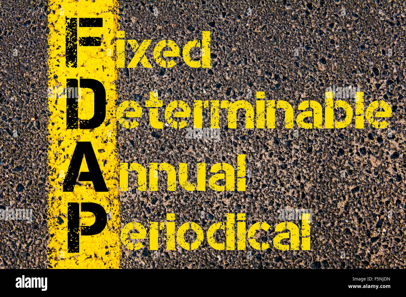 Concept image of Business Acronym FDAP as Fixed, Determinable, Annual ...