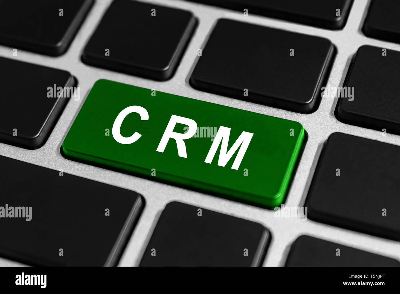 CRM or Customer relationship management button on keyboard, business ...