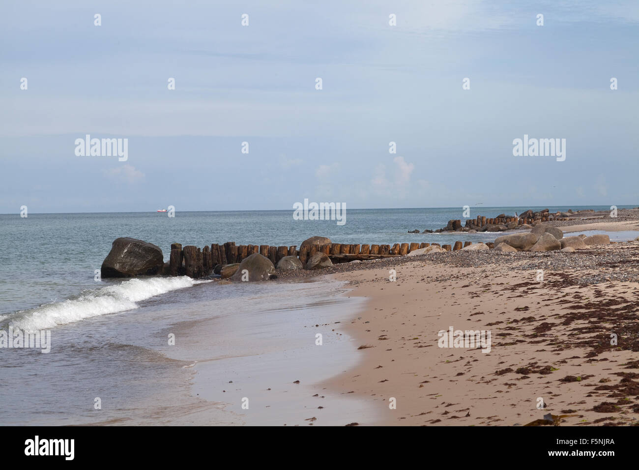 A remarkably calm day at a north Danish Beach. The colours are subtle ...