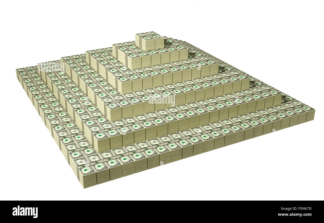 Dollar bill pyramid hi-res stock photography and images - Alamy