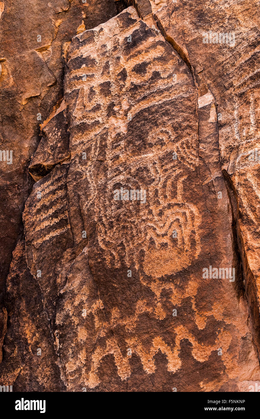 Petroglyphs, Parowan Gap near Cedar City, Utah Stock Photo - Alamy