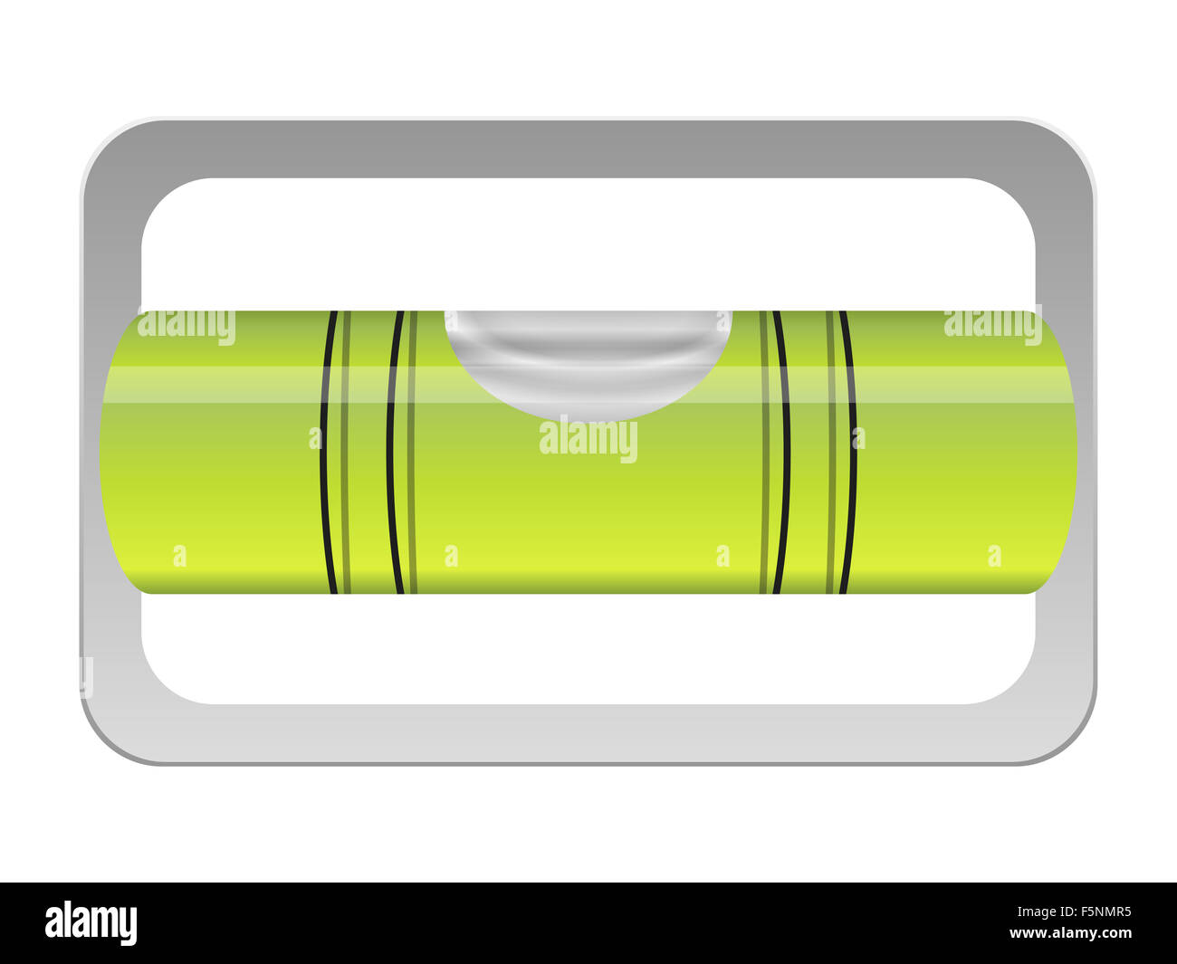 Bubble level on a white background. Vector illustration Stock Photo - Alamy