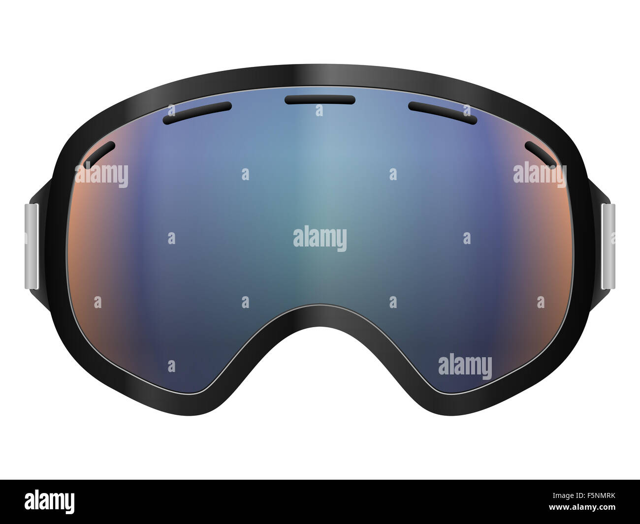 Ski goggles on a white background Stock Photo - Alamy