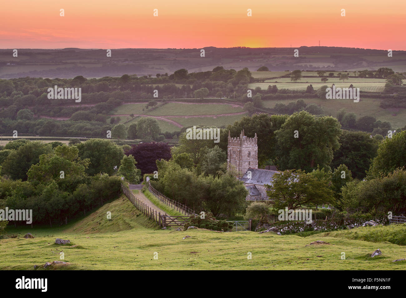 Sourton Church Dartmoor national park Devon Uk Stock Photo - Alamy