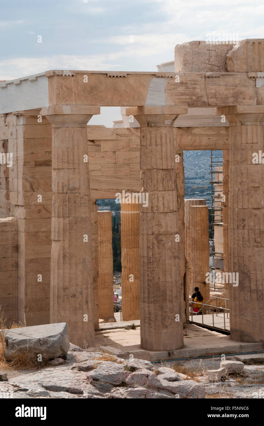 The Propylaea was built in 437 BC as the original entrance to the ...