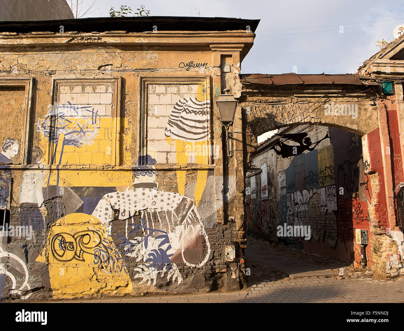 Lithuania vilnius uzupio uzupis hi-res stock photography and images - Alamy