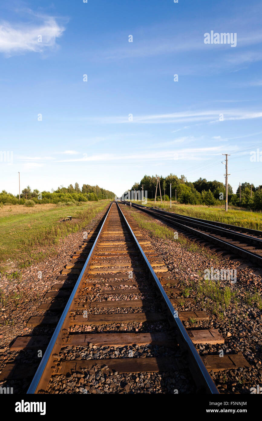 laying small railway Stock Photo - Alamy