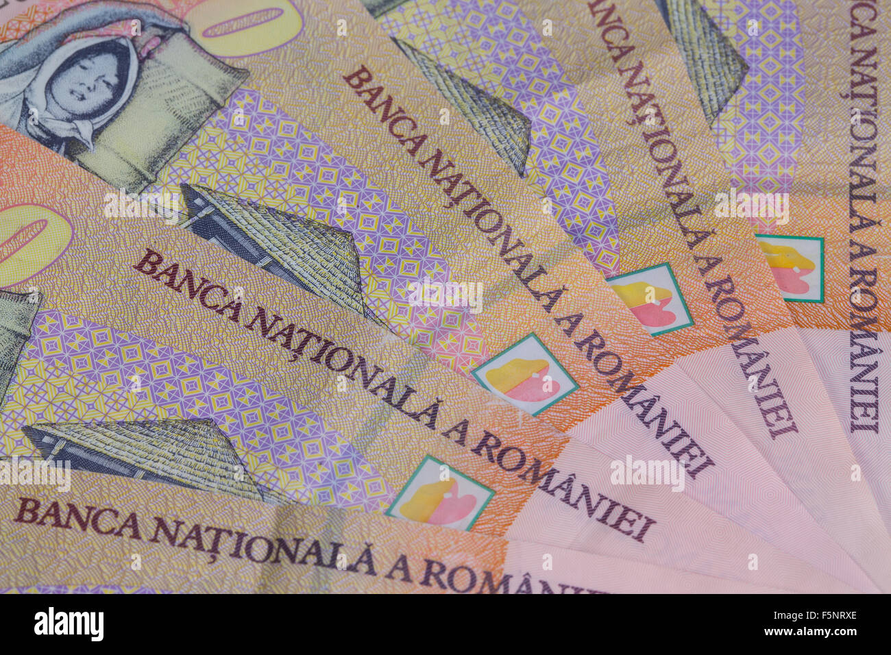 Different Romanian Lei Banknotes on the table Stock Photo - Alamy