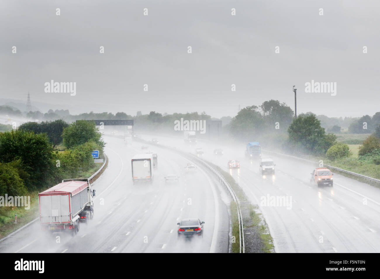Motorway in storm hi-res stock photography and images - Alamy