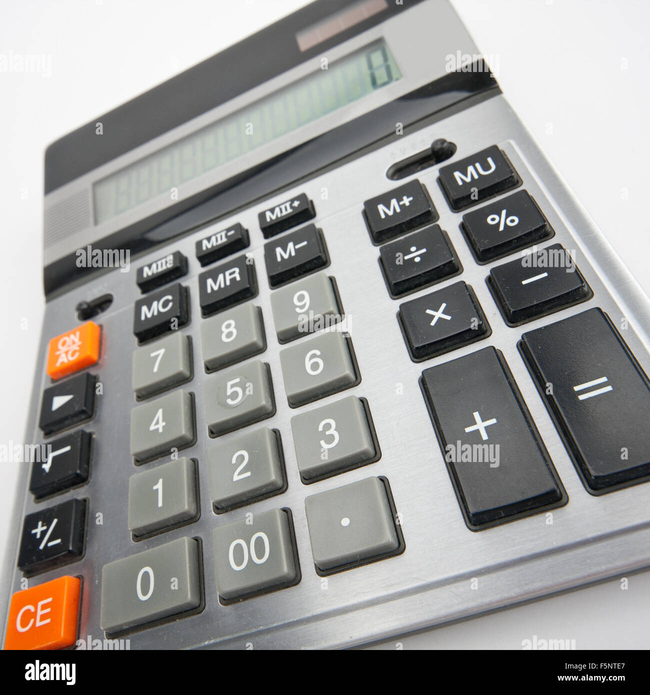 A business calculator. Wide and diagonal view Stock Photo - Alamy