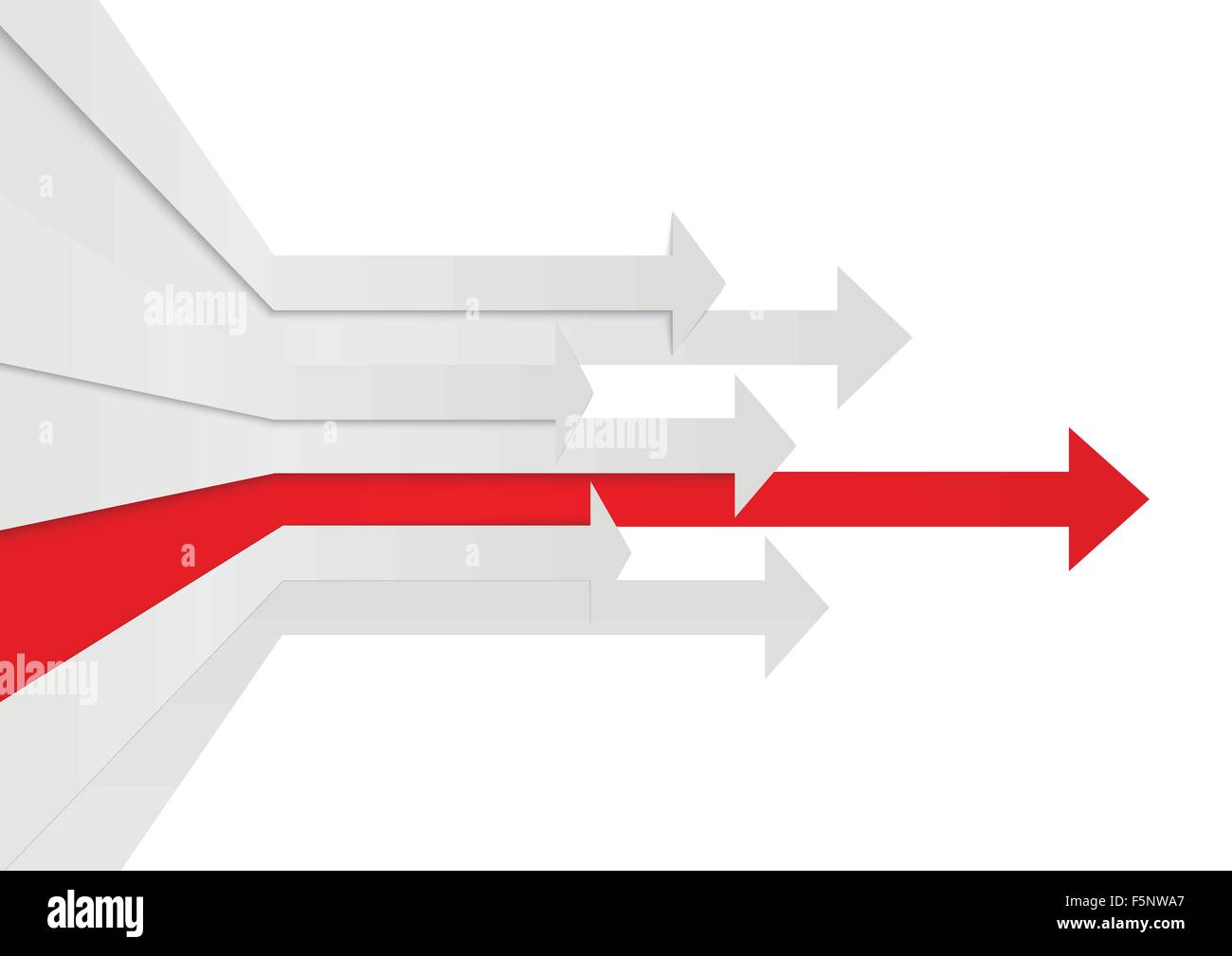 Perspective arrows leadership concept, VECTOR, EPS10 Stock Vector Image ...