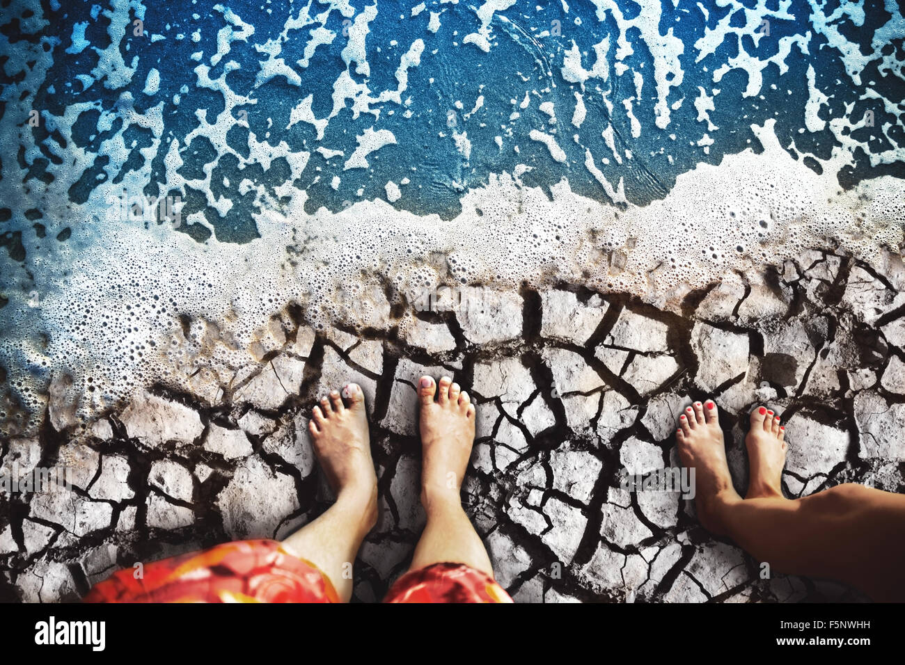 Female legs feet dry hi-res stock photography and images - Alamy
