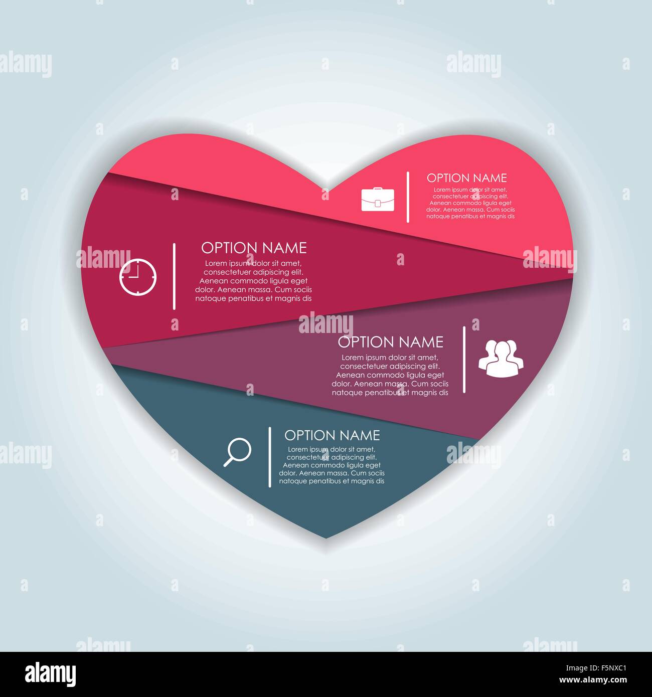 Infographic diagram heart love concept Stock Vector Images - Alamy