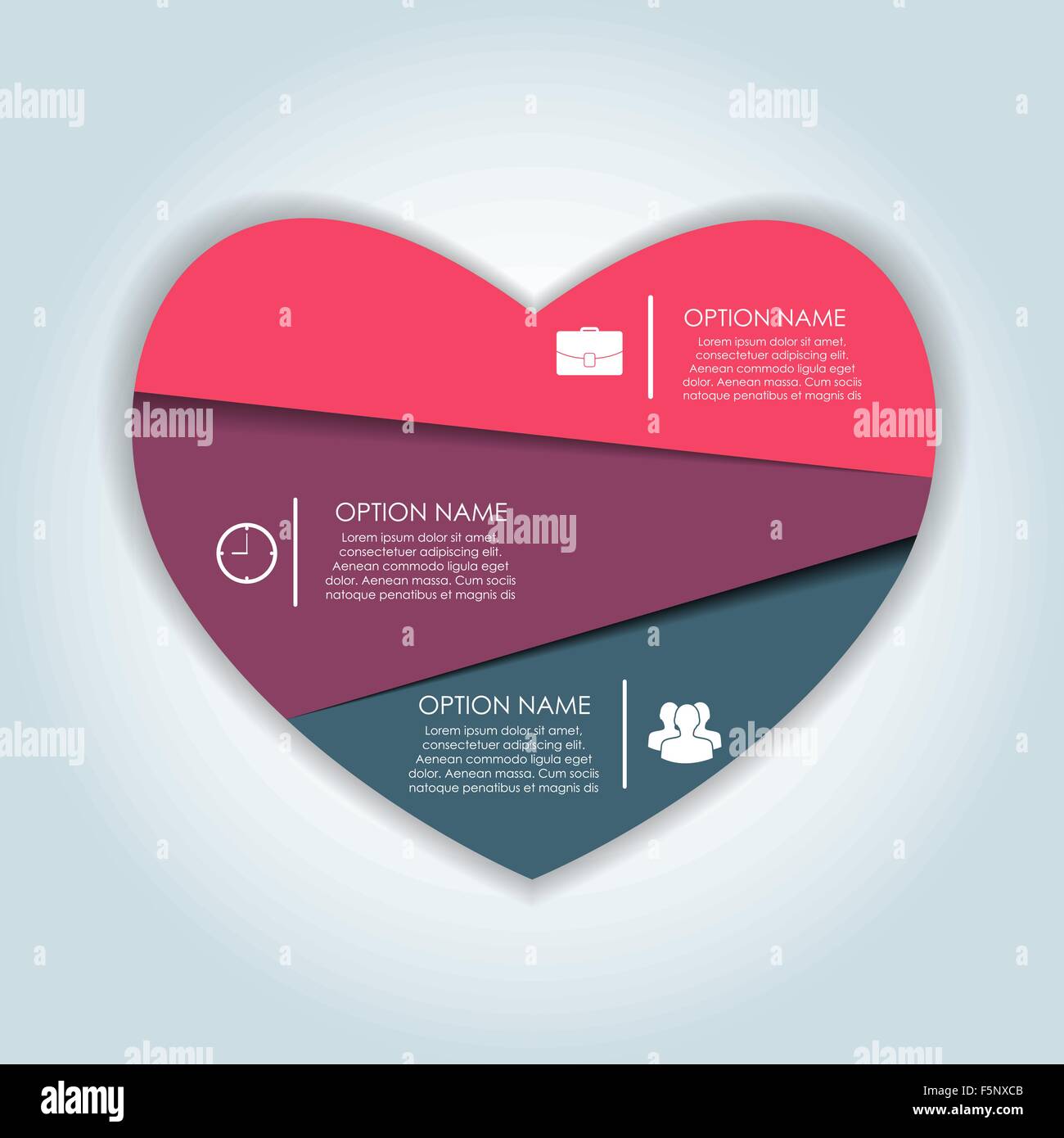 Infographic diagram heart love concept Stock Vector Images - Alamy