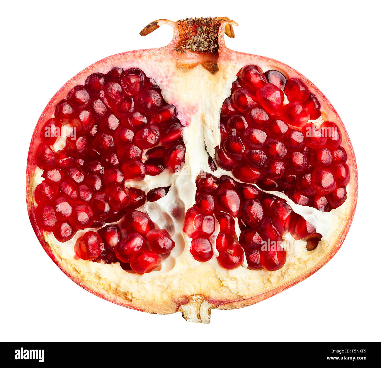 Pomegranate half isolated hi-res stock photography and images - Alamy