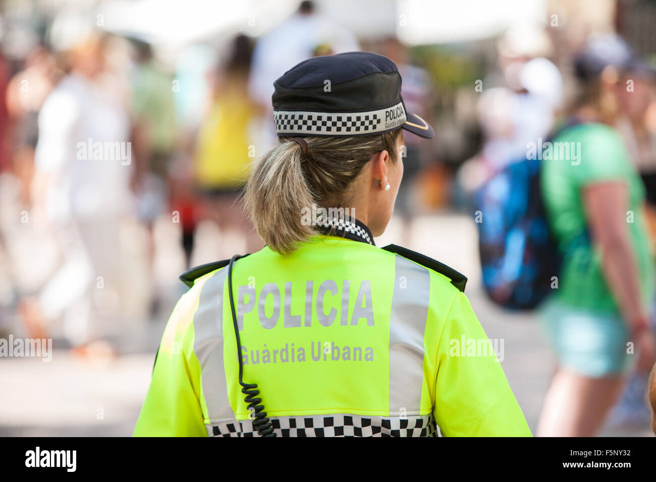 Police spain rear view hi-res stock photography and images - Alamy