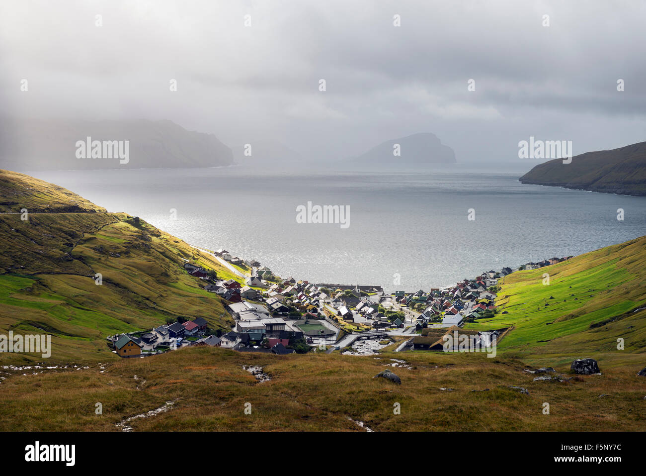Village by the sea Stock Photo - Alamy