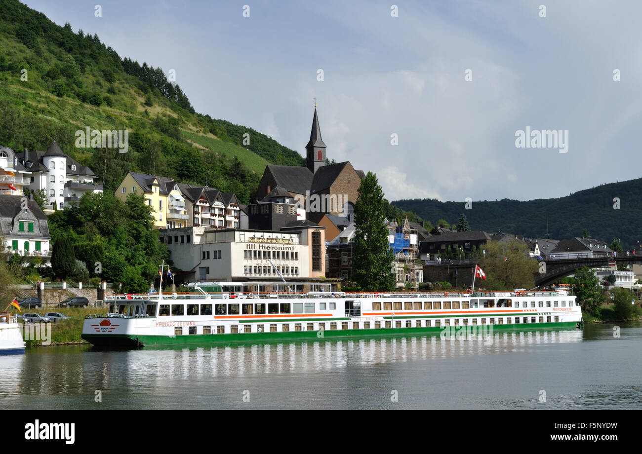River cruise ship Prinses Juliana, registered in Basel, Switzerland ...