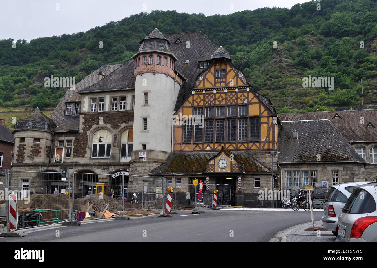 Exterior view of the railway station in Cochem, Germany Stock Photo - Alamy