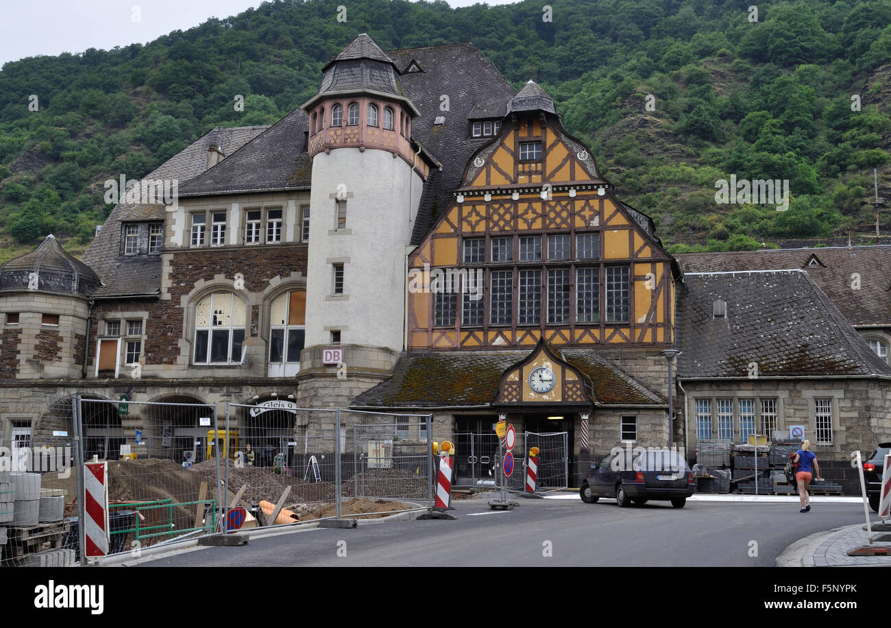 Exterior view of the railway station in Cochem, Germany Stock Photo - Alamy