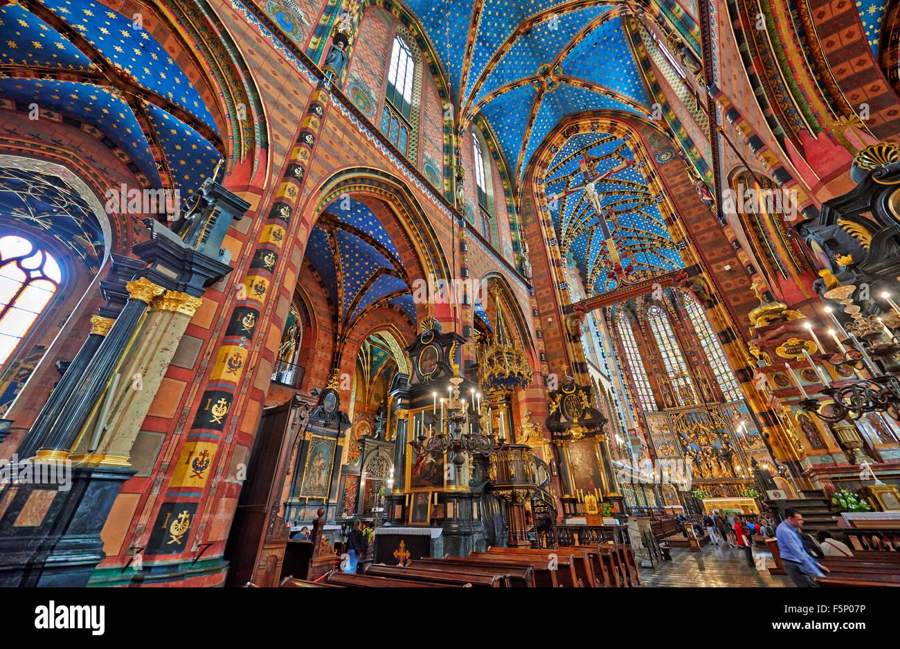 Krakow st mary’s basilica altar stoss hi-res stock photography and images - Alamy