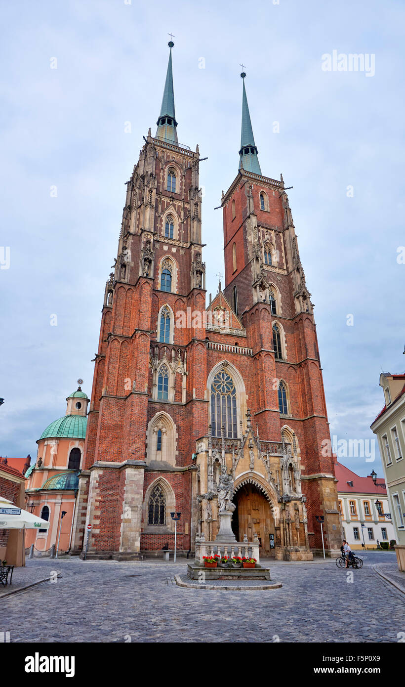 Cathedral of St. John the Baptist or Wroclaw Cathedral, Cathedral Island or Ostrow Tumski ...