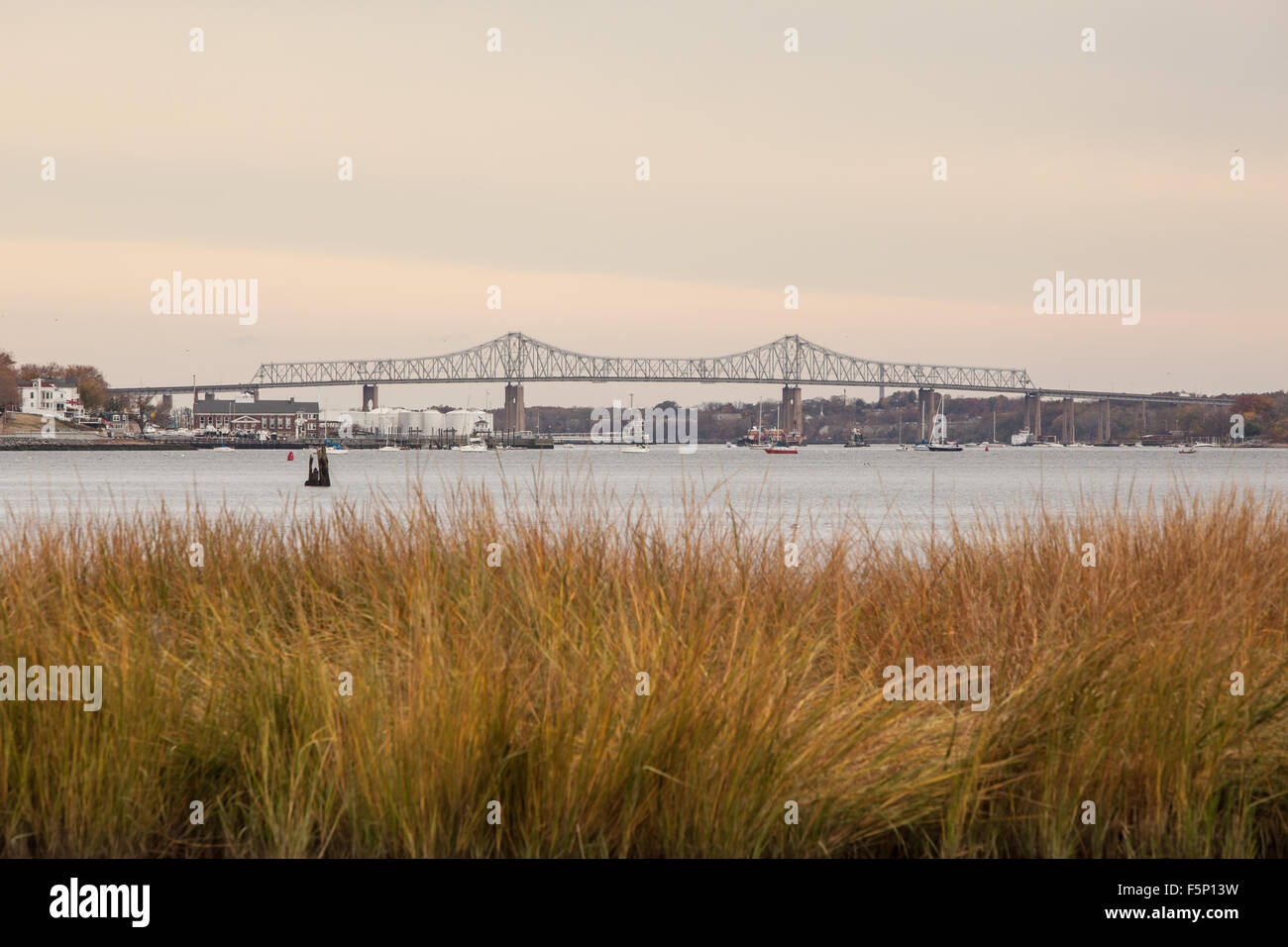 Outerbridge Crossing and Raritan Bay Stock Photo - Alamy