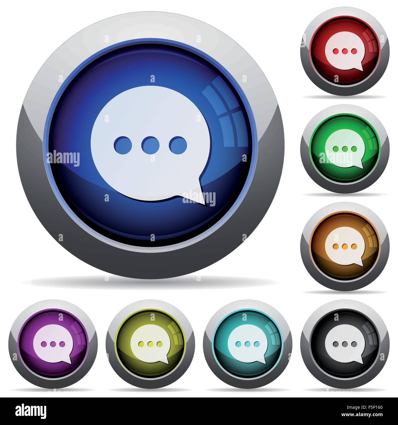 Purple round chat bubble icon hi-res stock photography and images - Alamy