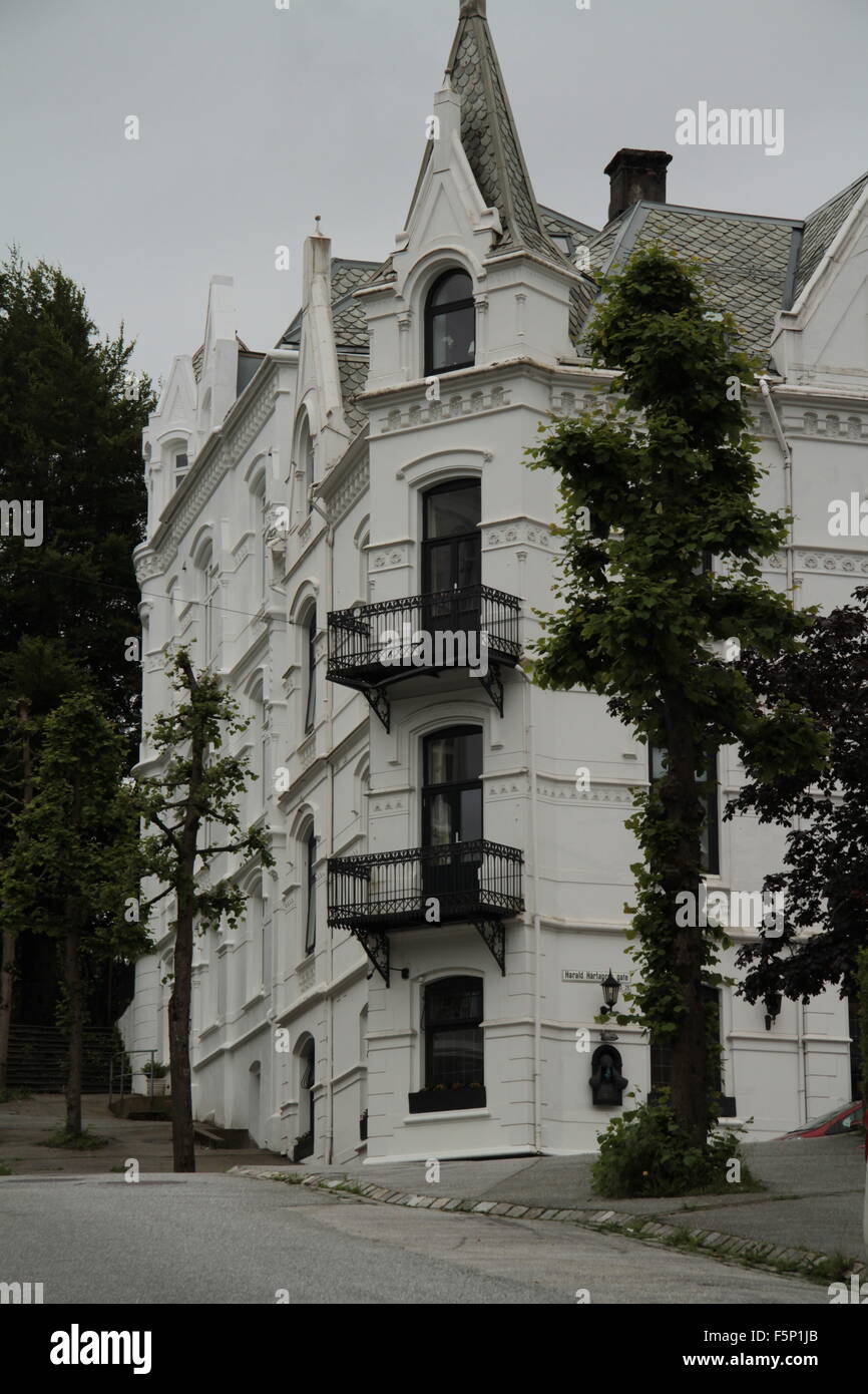 19th Century house/hotel, Bergen Stock Photo - Alamy