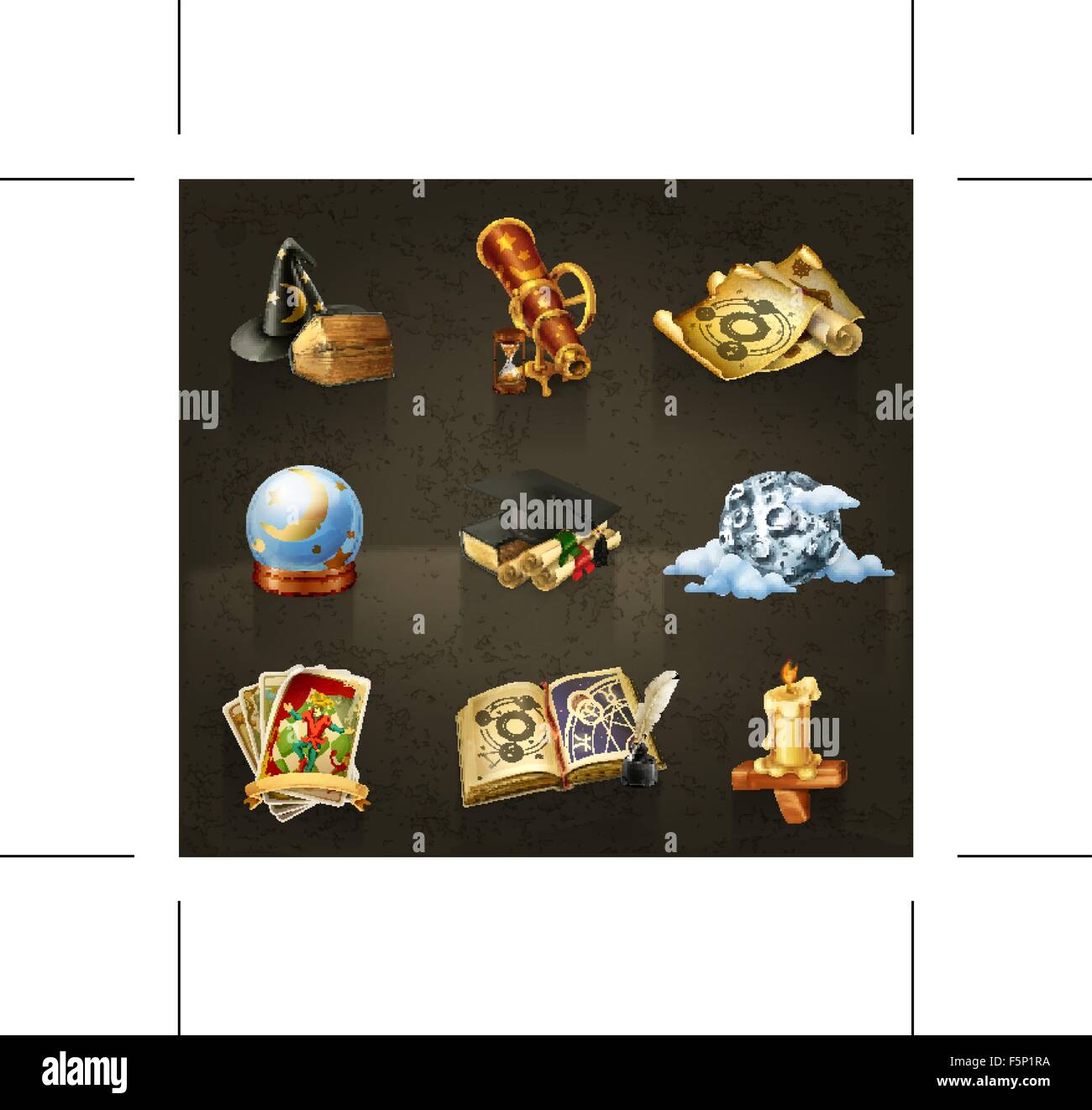 Ancient astrology map hi-res stock photography and images - Alamy