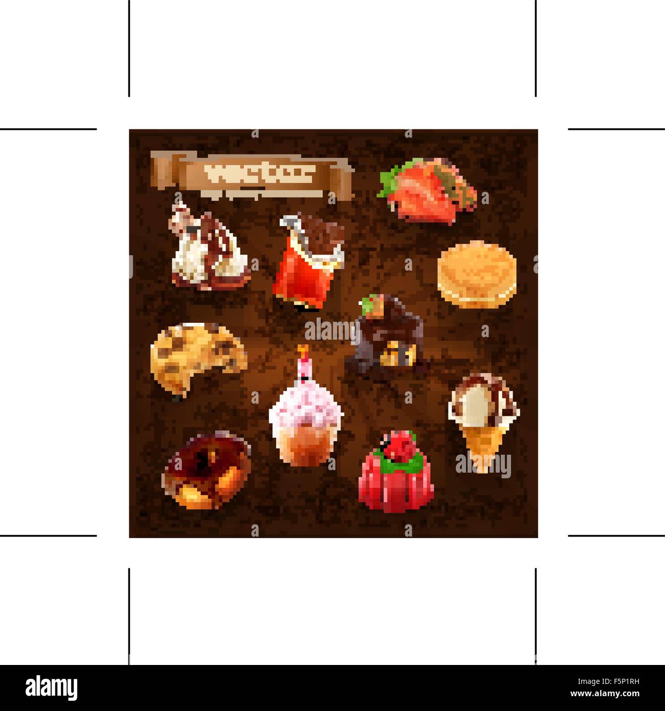 Confectionery, vector set Stock Vector Image & Art - Alamy