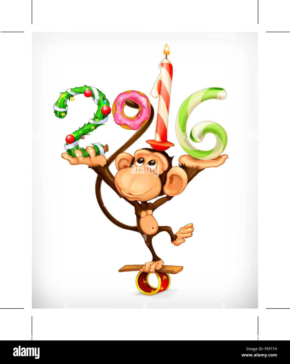 Monkey invitation Stock Vector Images - Alamy