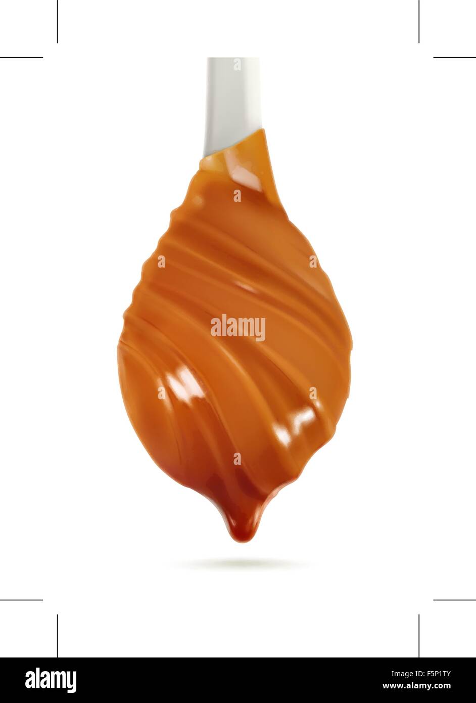 Tasty sweet caramel sauce Stock Vector Images - Alamy