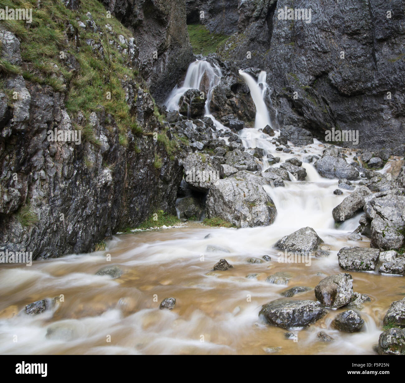 Gordale scar waterfall pictured in hi-res stock photography and images ...