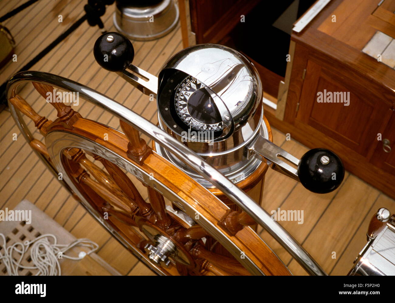 AJAXNETPHOTO. FALMOUTH, ENGLAND. - BINNACLE - COMPASS BINNACLE AND ...