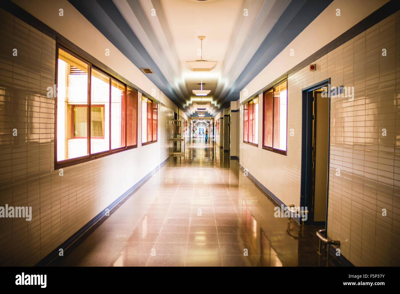 white hospital corridor, clean and hygienic space Stock Photo - Alamy