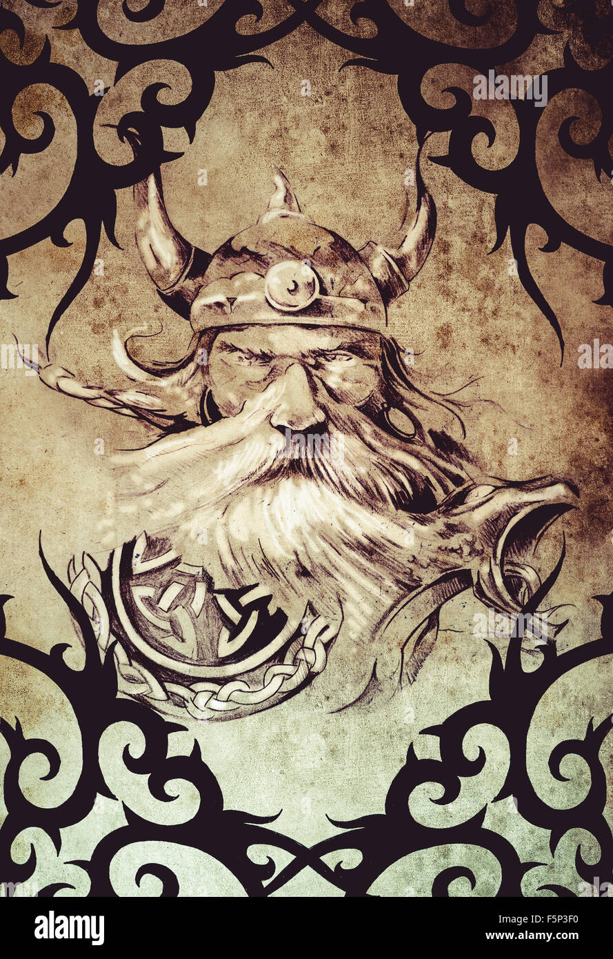 Viking Line Drawing Stock Photos & Viking Line Drawing Stock Images - Alamy