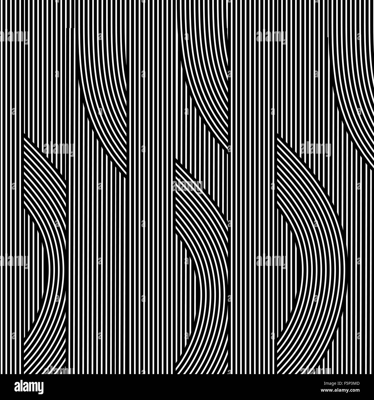 Wave pattern linear Black and White Stock Photos & Images - Alamy