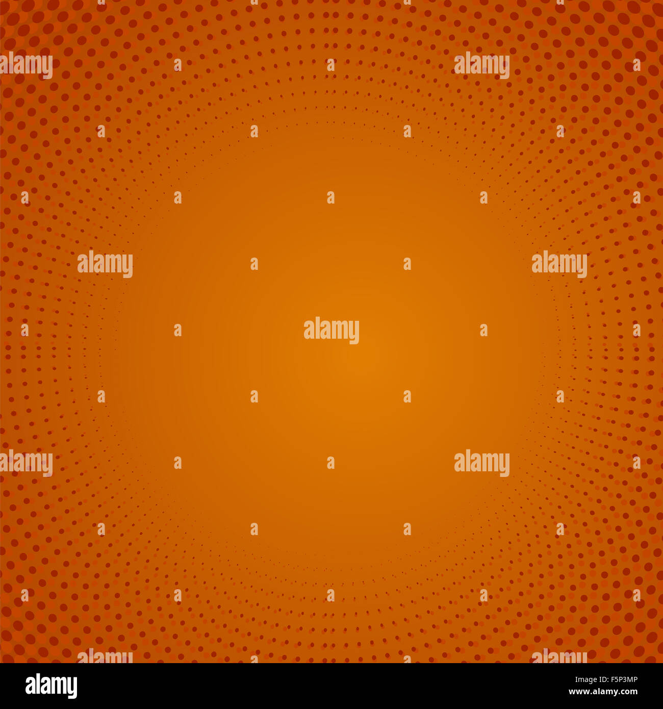 Halftone Pattern. Dots on Orange Background Stock Photo - Alamy