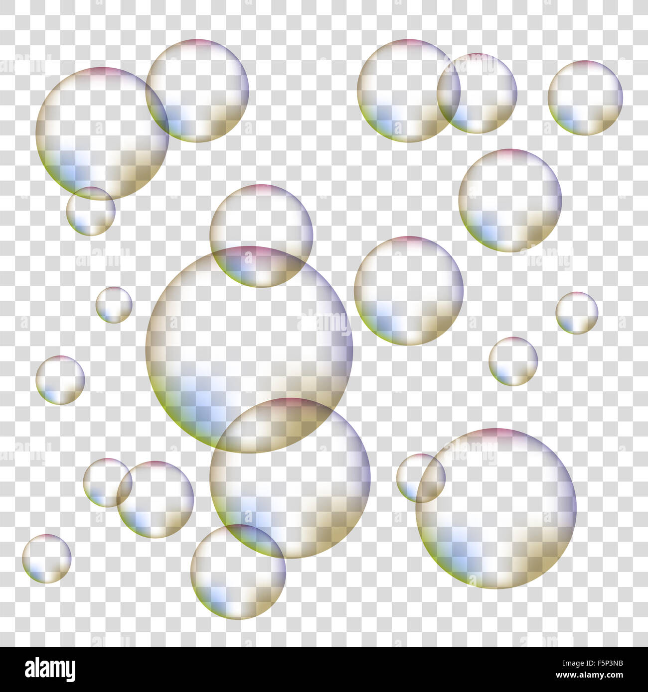 Set of Colorful Bubbles Stock Photo - Alamy