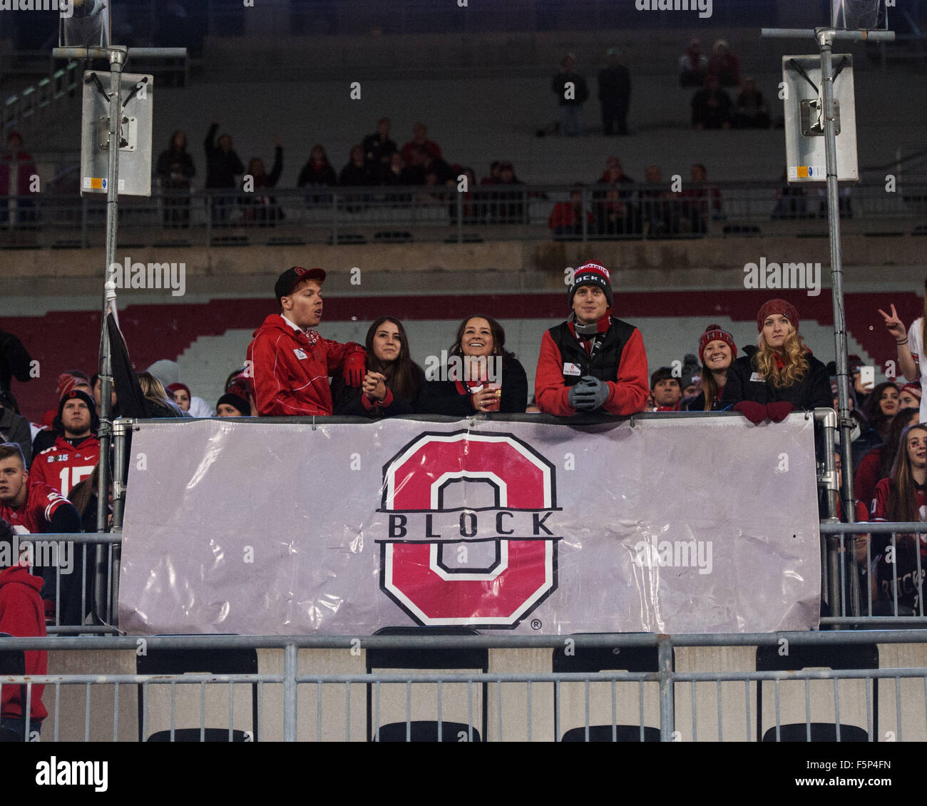 Columbus, Ohio, USA. 7th Nov, 2015. The ''Block O'' student section ...