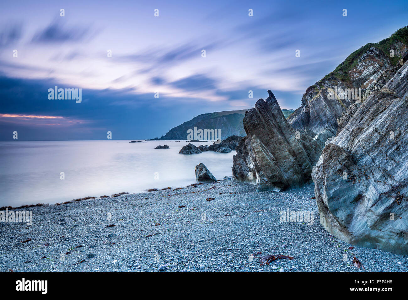 Lee Bay, North Devon, England, United Kingdom, Europe Stock Photo - Alamy