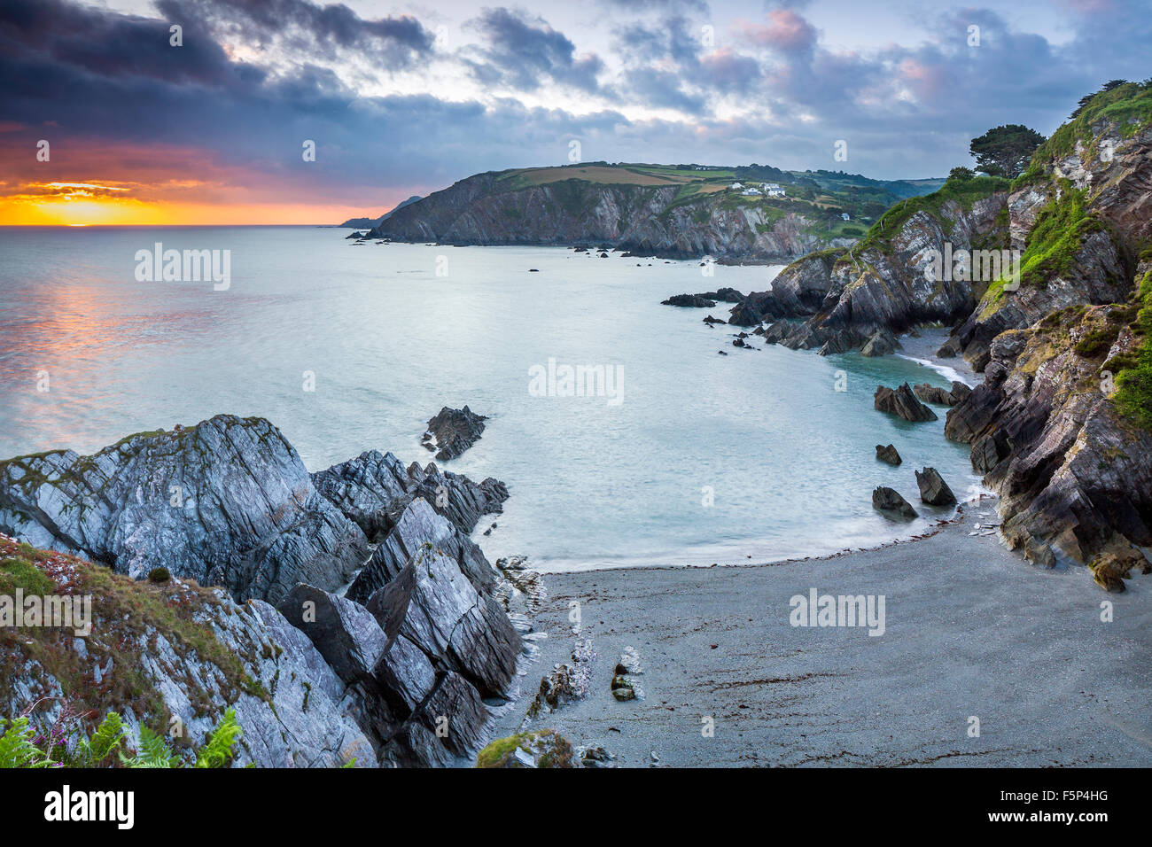 Lee Bay, North Devon, England, United Kingdom, Europe Stock Photo - Alamy
