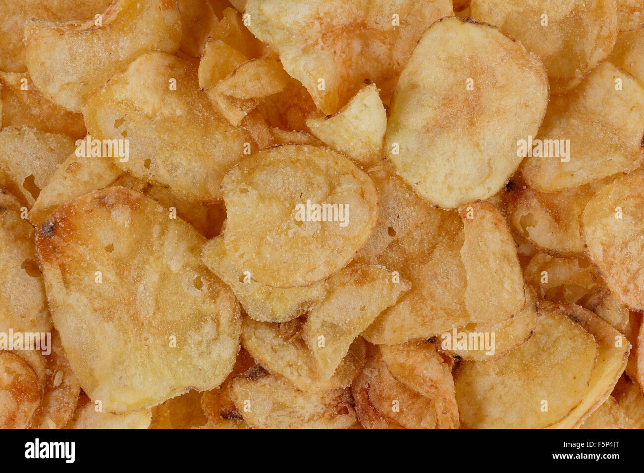 Top view of lots of potato chips Stock Photo - Alamy