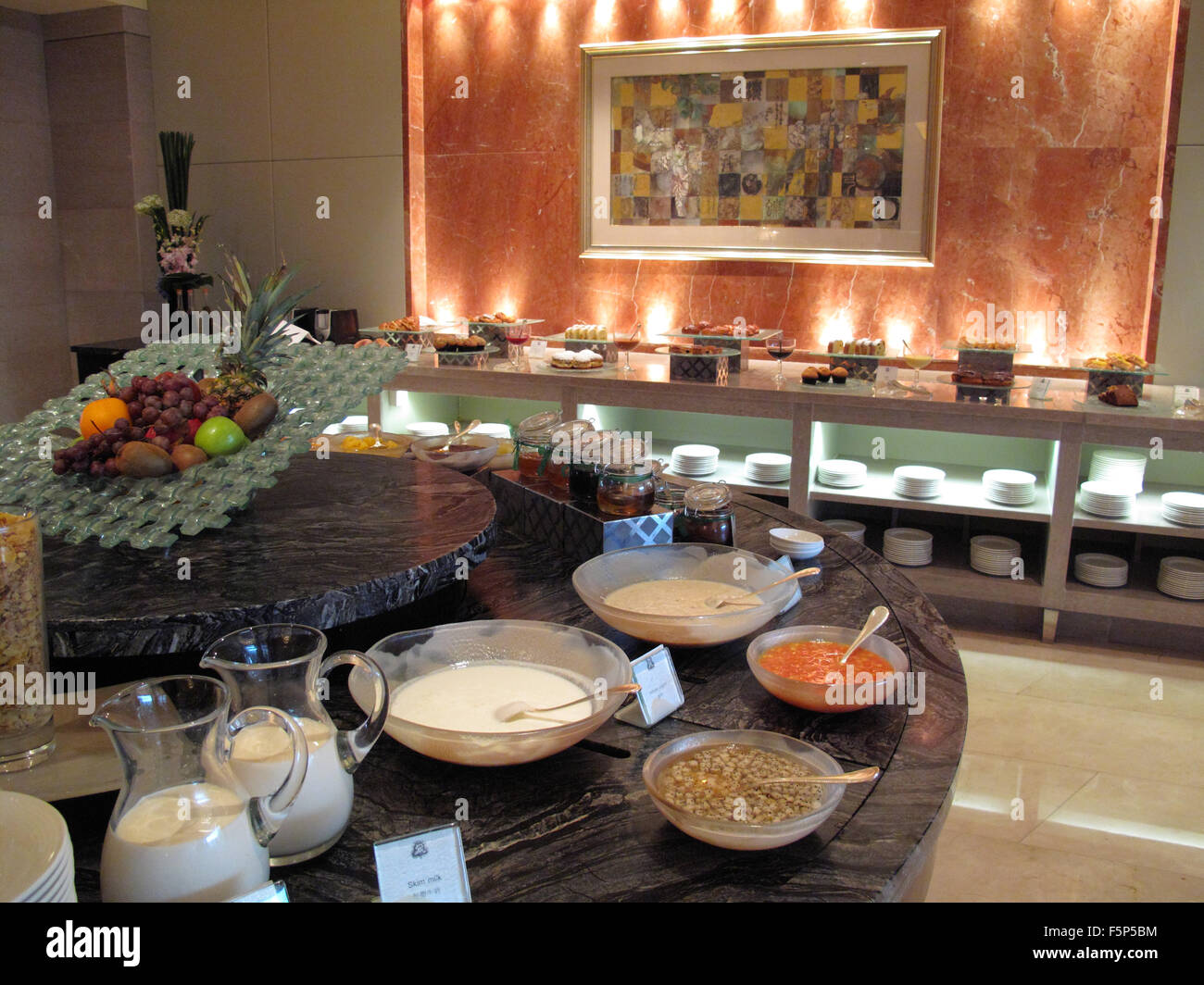 Breakfast buffet at St. Regis Hotel, Beijing CN Stock Photo - Alamy