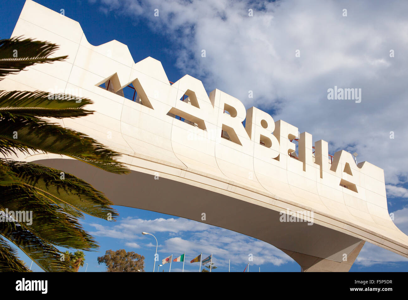 Marbella arch iconic entrance marbella hi-res stock photography and ...